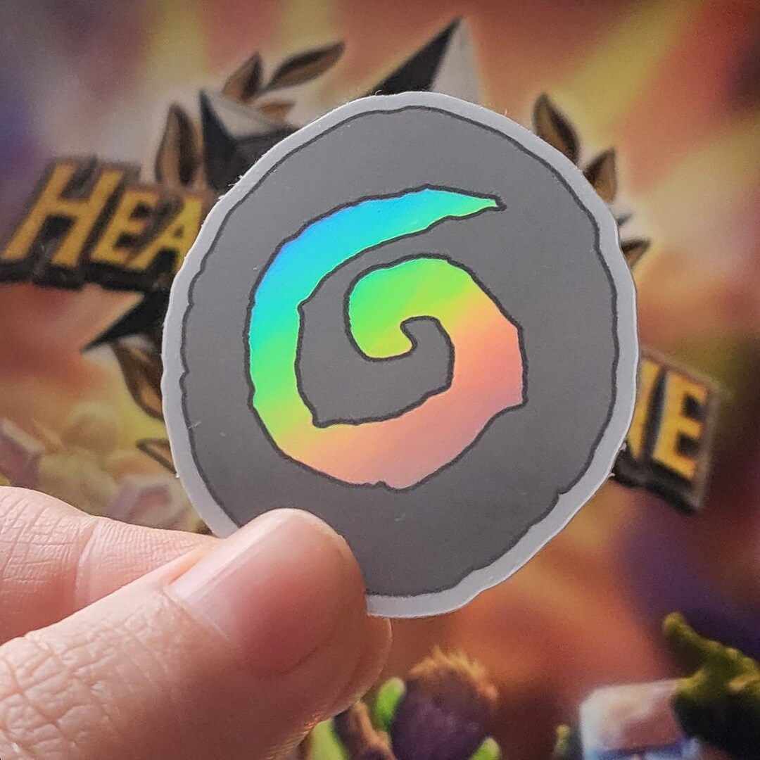 Holographic World of Warcraft & Hearthstone Sticker, Cute and Original ...