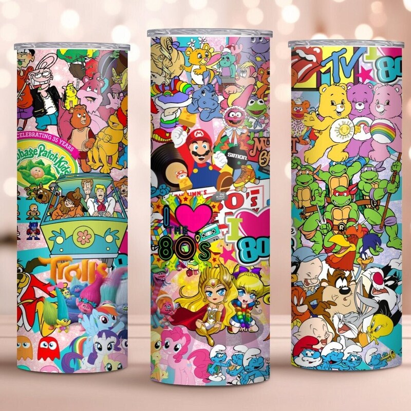 80s Tumbler Design - Etsy