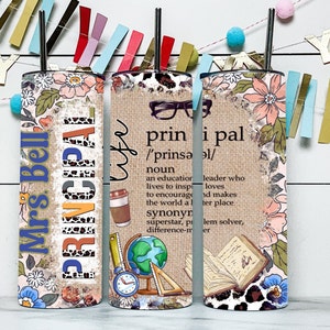 Personalized School Principal Tumbler: Appreciation Gift, 20oz Travel ...