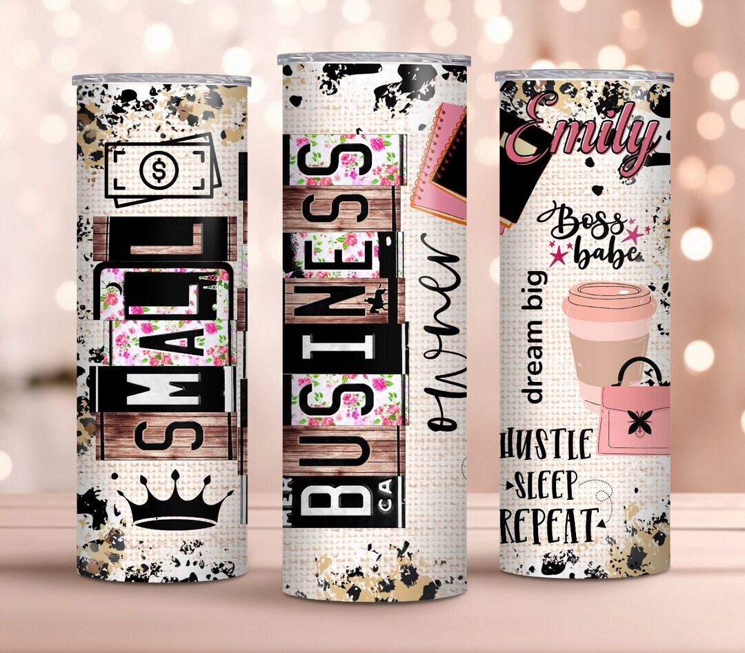 Small Business Owner Personalized Tumbler, Entrepreneur Gift Cup ...