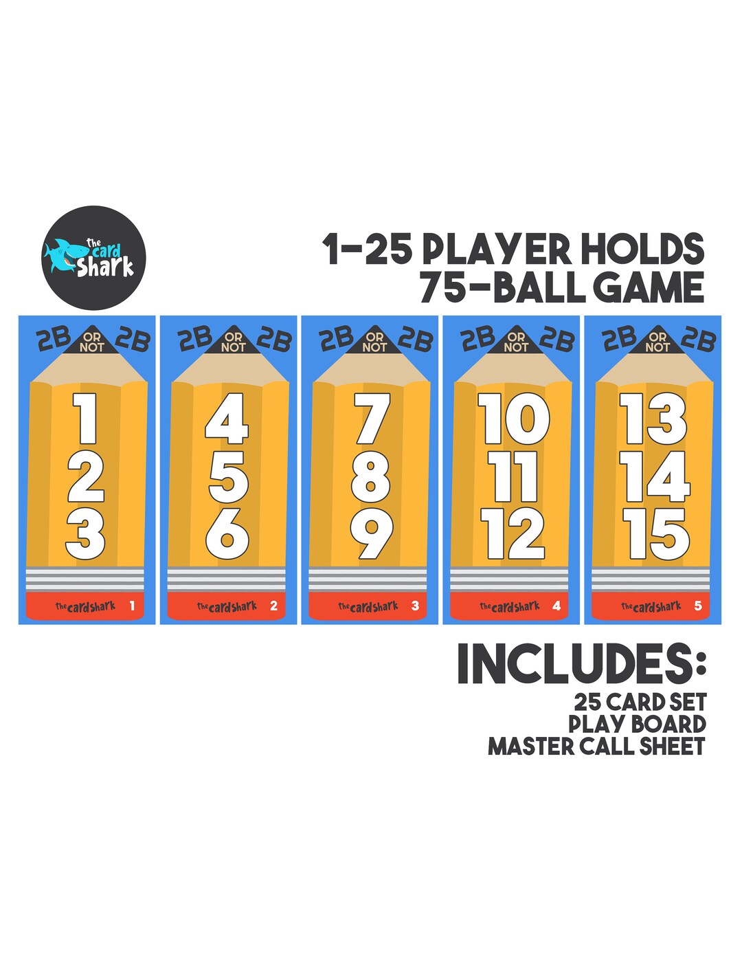 2B or Not 2B - 25 Player Hold Bingo Card Game - Etsy