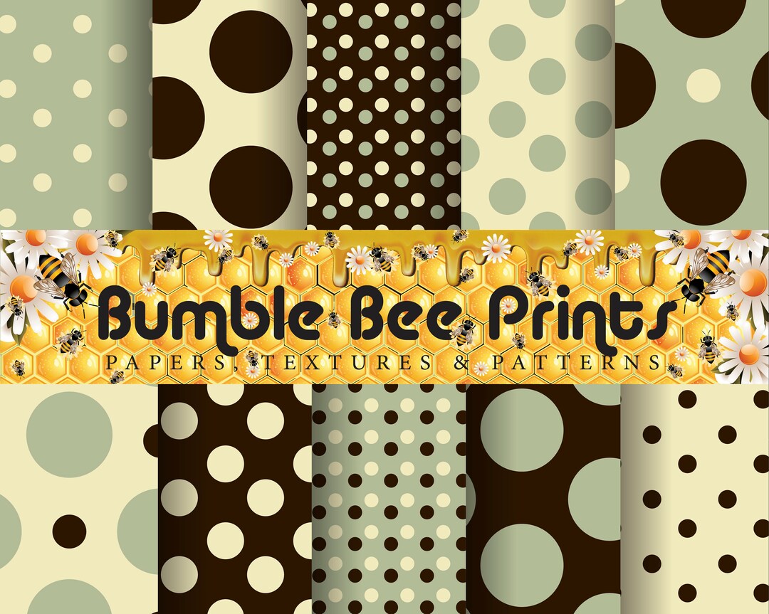 Dotted Dots Digital Paper Set - Etsy