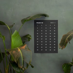 PROJECT 50 Challenge Bundle - Habit Checklist, Calendar, Wallpaper and ...