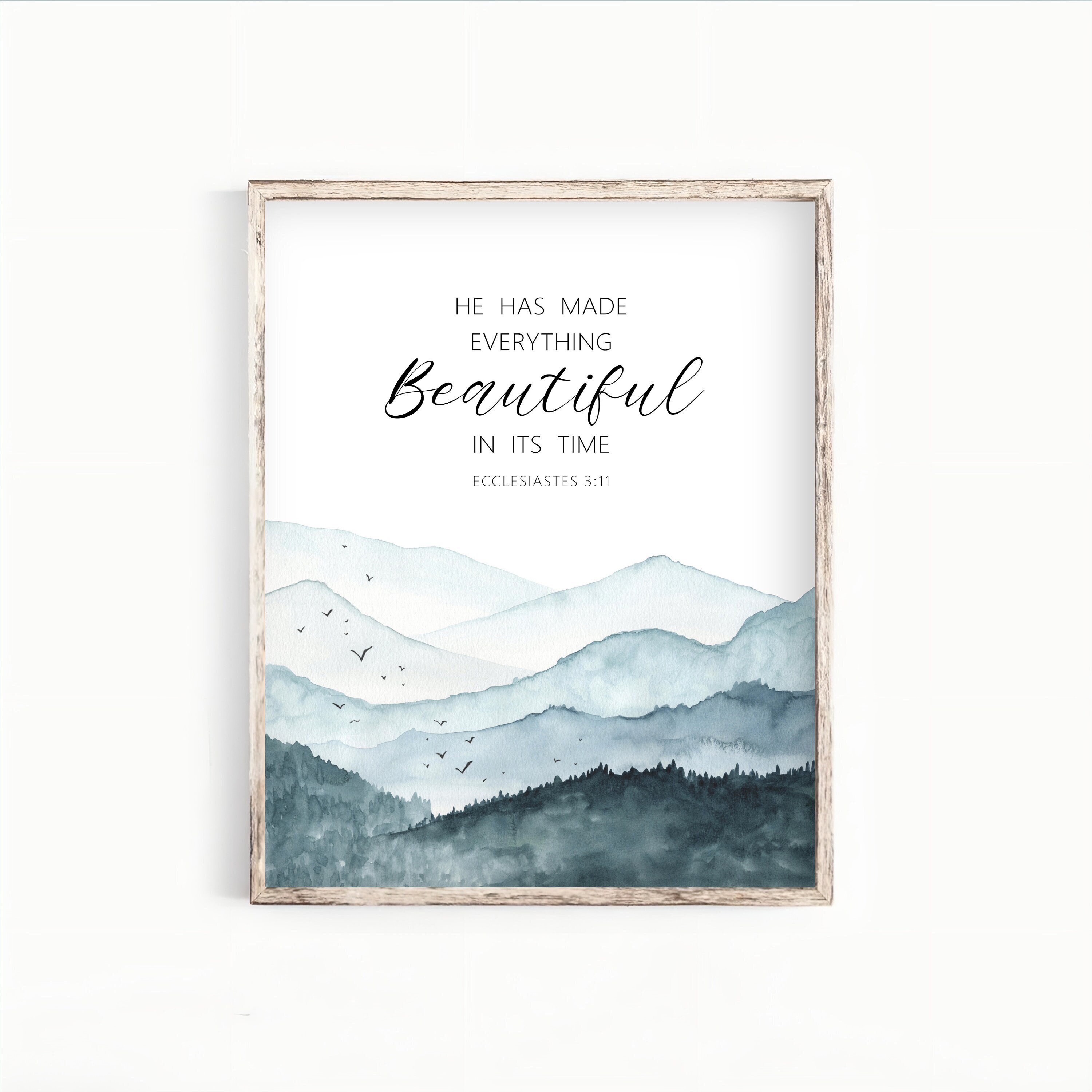 Ecclesiastes 3:11 Printable Bible Verse He Has Made Everything ...