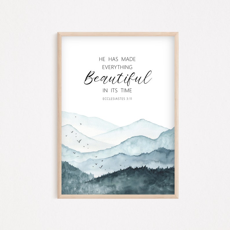 Ecclesiastes 3:11 Printable Bible Verse He Has Made Everything ...