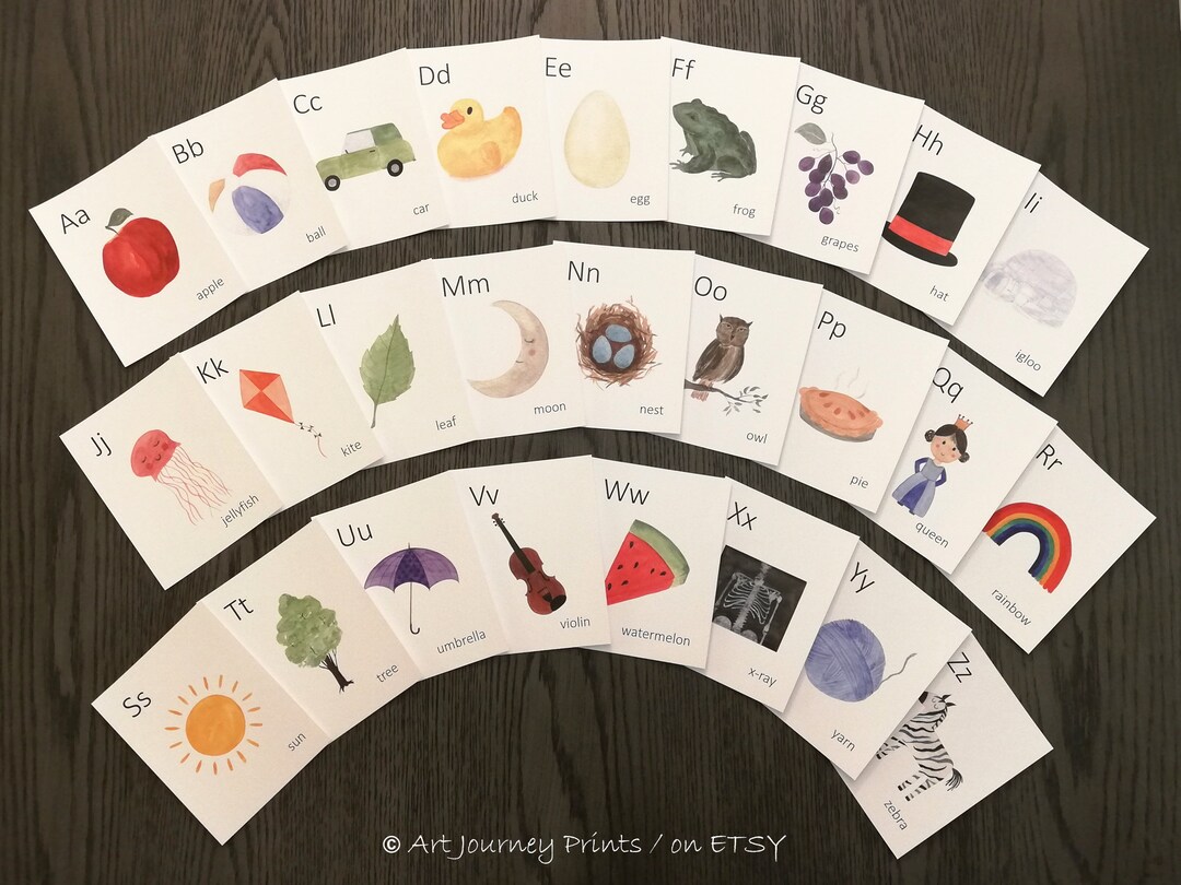 Flash Cards Sight Words Alphabet Cards Classroom Decor - Etsy