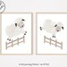 Counting Sheep Prints, Nursery Decor, Neutral Nursery Decor, Printable ...