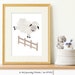 Counting Sheep Prints, Nursery Decor, Neutral Nursery Decor, Printable ...