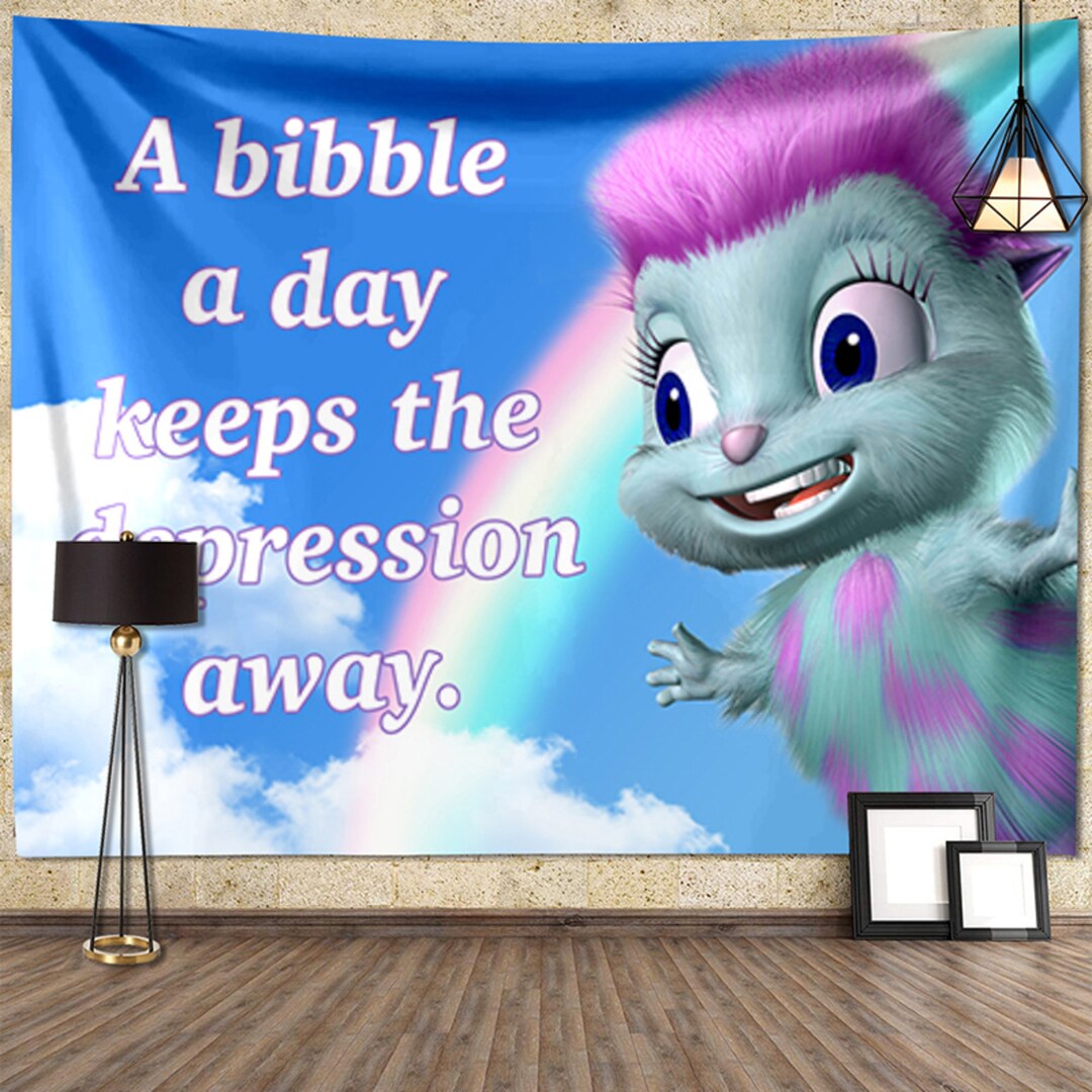 Bibble Tapestry Gaslight Gatekeep Girlboss Wall Tapestry - Etsy