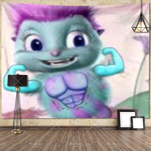 Bibble Tapestry Gaslight Gatekeep Girlboss Wall Tapestry - Etsy