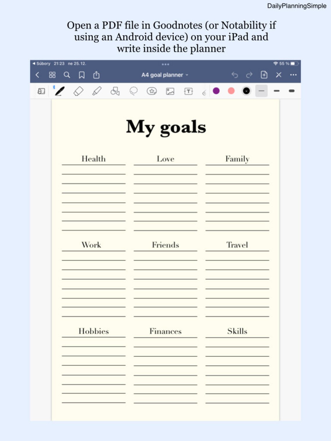 2023 New Years Resolutions Printable New Year Goals 2023 - Etsy