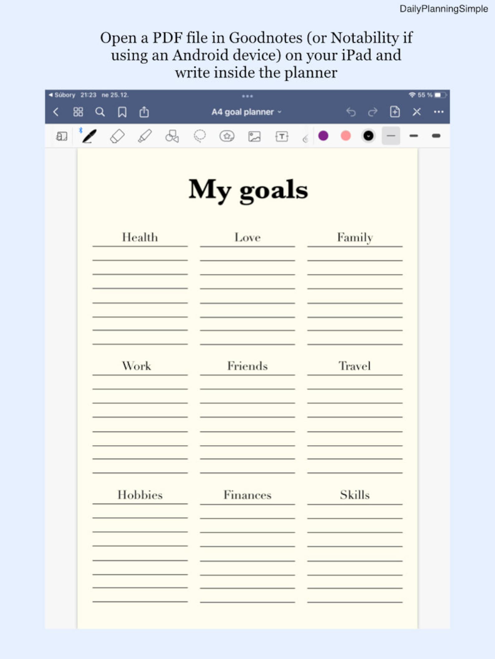 2023 New Years Resolutions Printable New Year Goals 2023 - Etsy