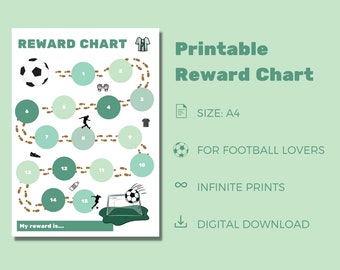 Printable Children's Reward Chart, Cat Theme Motivation for Kids, Home ...
