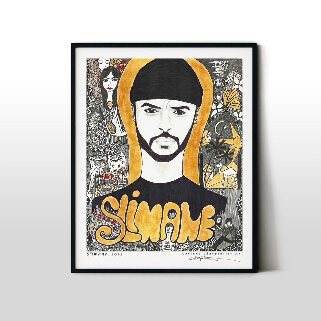 Slimane. Gold Maximalist Printable Wall Art. Abstract Modern Drawing ...