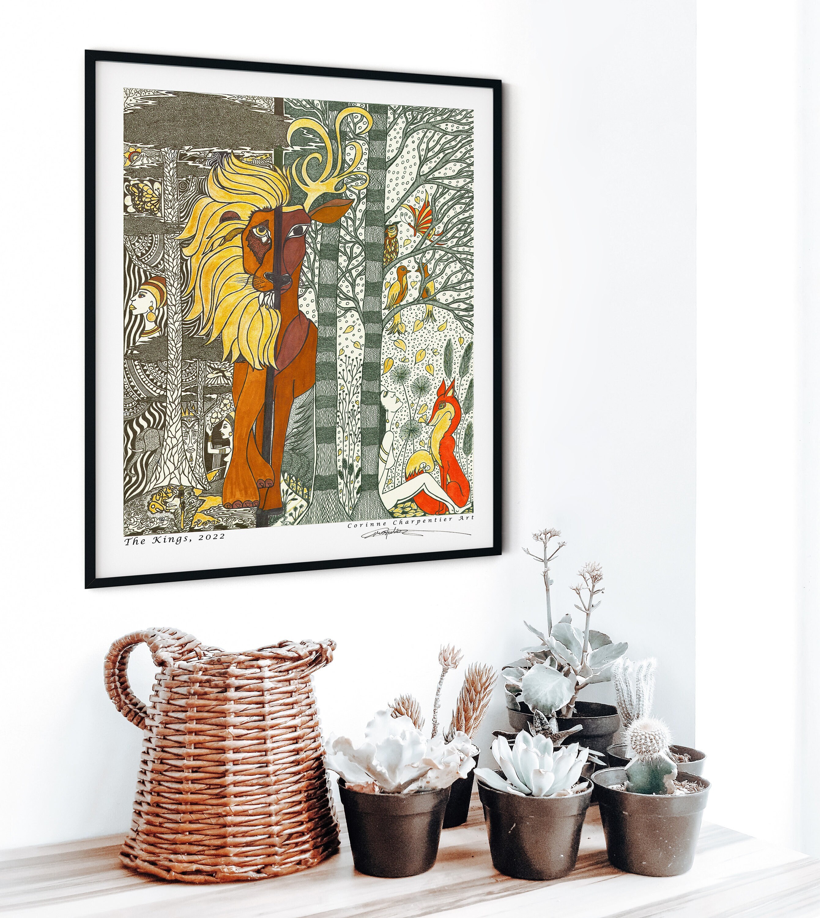 The Kings. Elegant Maximalist Printable Wall Art. Abstract Modern ...