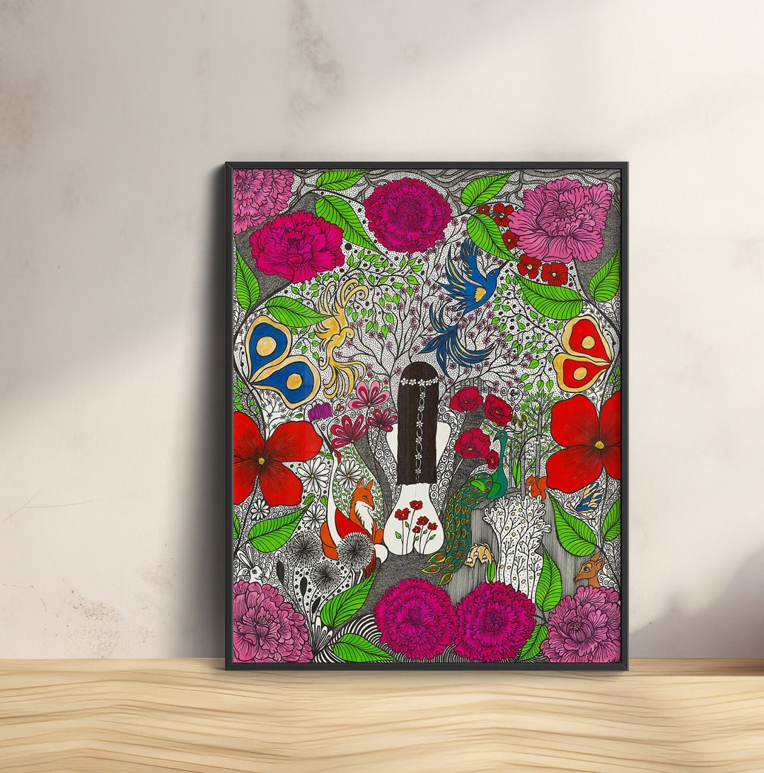 Springtime. Colorful, Vibrant Maximalist Fine Art. Abstract Modern ...