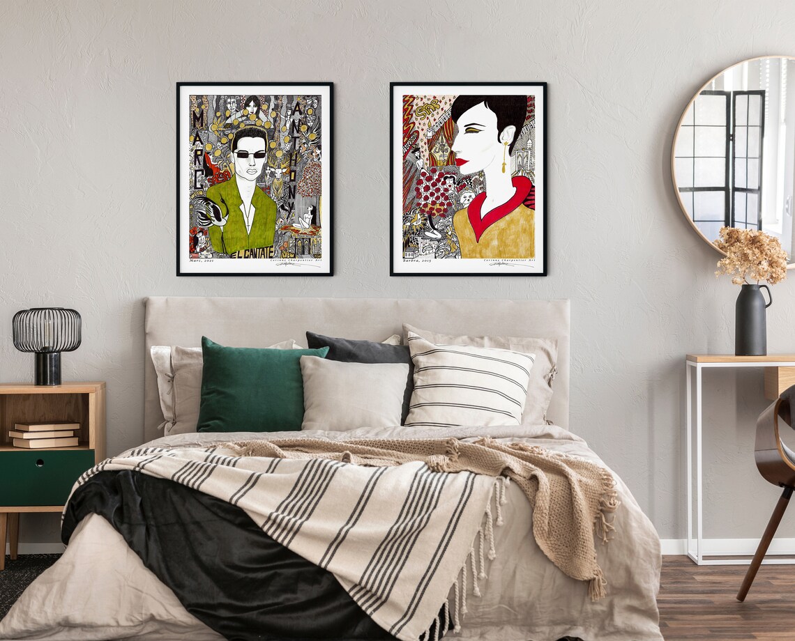 Barbra. Beautiful Maximalist Printable Wall Art. Abstract Modern ...