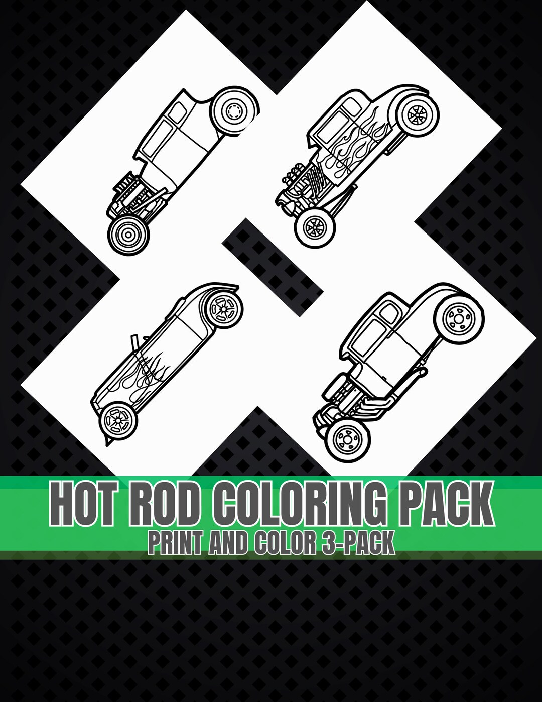 1950's Classic Hot Rod Car SVG Vintage 50's Vehicle Antique Vector ...
