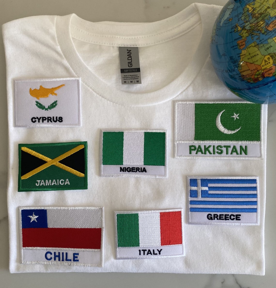 COUNTRY FLAG CUSTOMISED T-shirt Nationality Shirts World Flags With ...