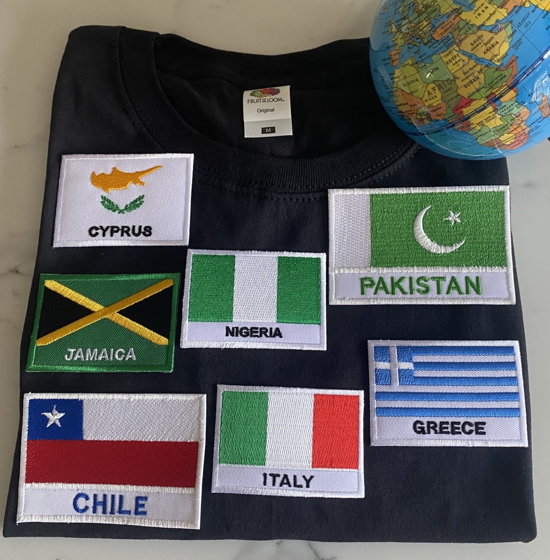 COUNTRY FLAG CUSTOMISED T-shirt Nationality Shirts World Flags With ...