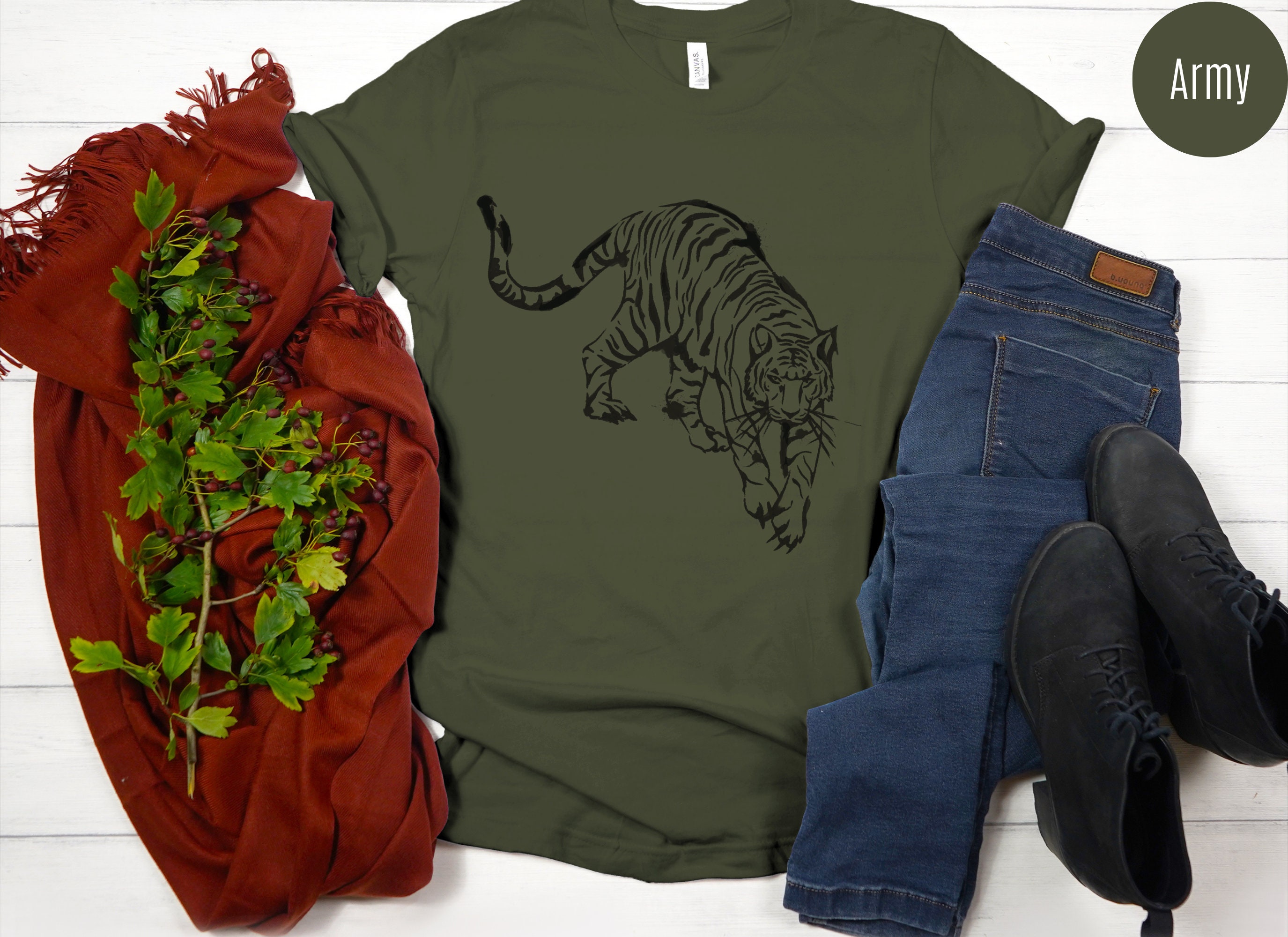 Vintage Tiger Tshirt, Japanese Style Tiger Shirt, Aesthetic Clothes ...