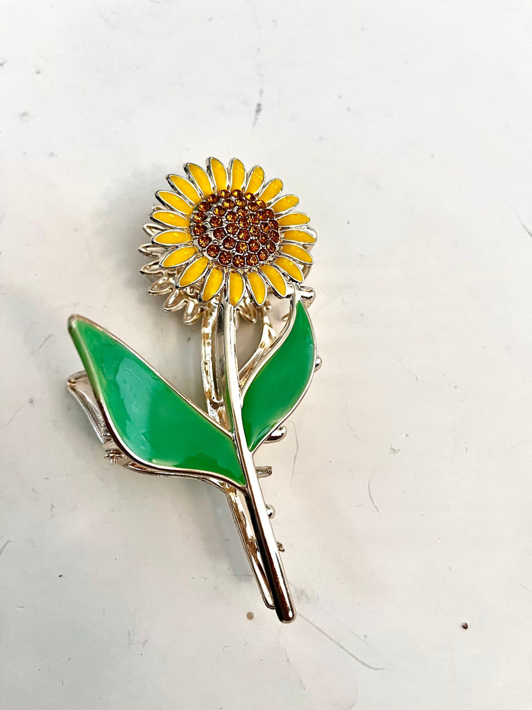 Sunflower Bohemian Style Boho Design Hair Clip/claw for Woman Zinc ...