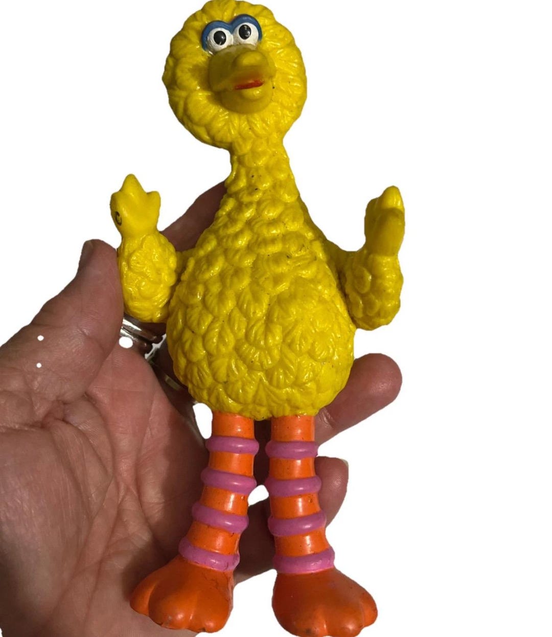 Sesame Street Big Bird Bendy 6" Rubber Figure Muppets Vintage 1980s Toy ...