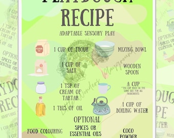 Frog Pond Messy Play Recipe Card/ Preschool Supplies/ Children ...