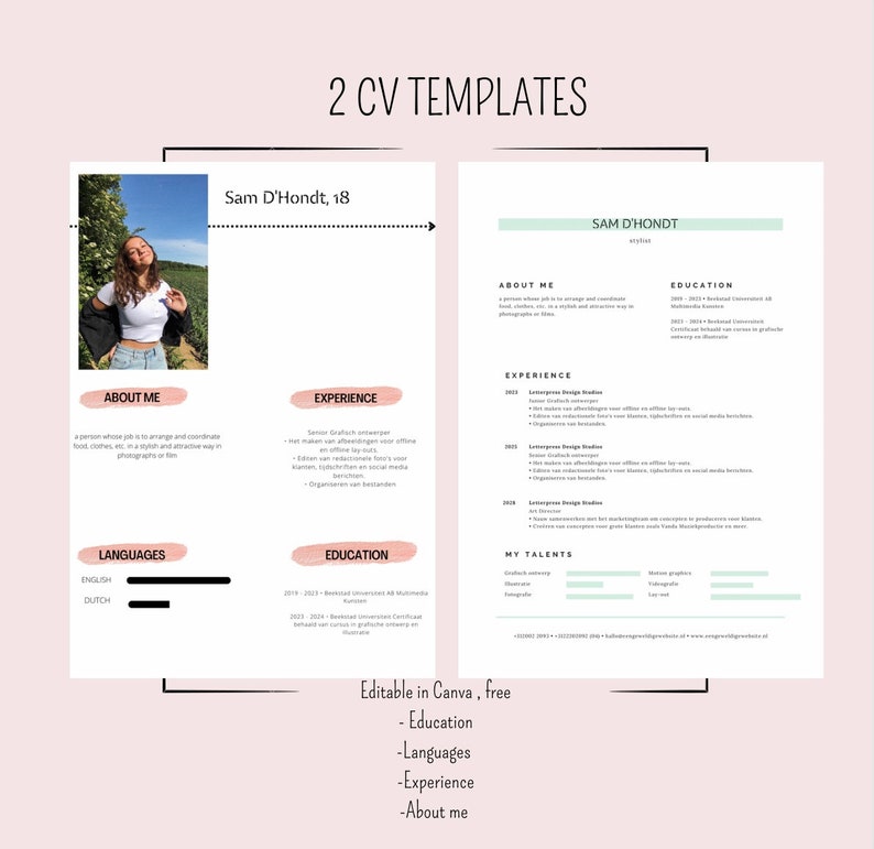 CV Templates Modern and Professional - Etsy