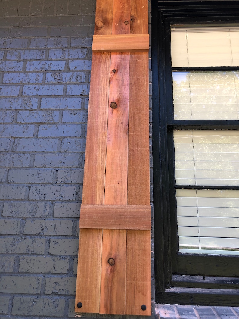 Custom Cedar Exterior Shutters - Etsy