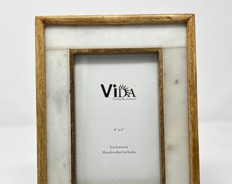 Farmhouse - Handmade Mango Wood 4x6 Photo Frame, Picture Frame ...