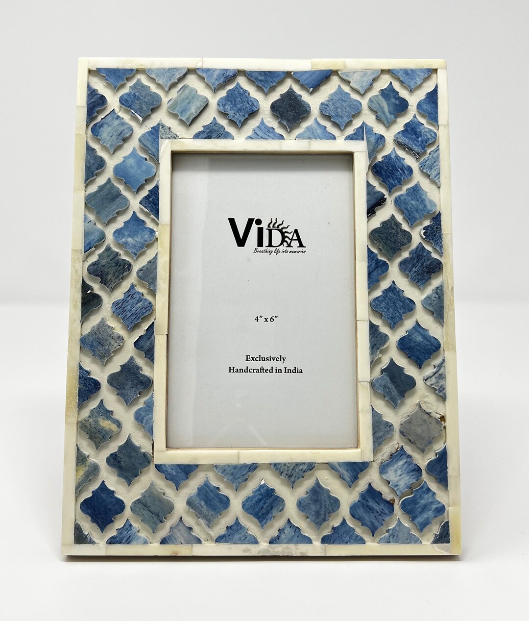 Heritage Handmade Teak Wood and Bone 4x6 Photo Frame, Picture Frame, by ...