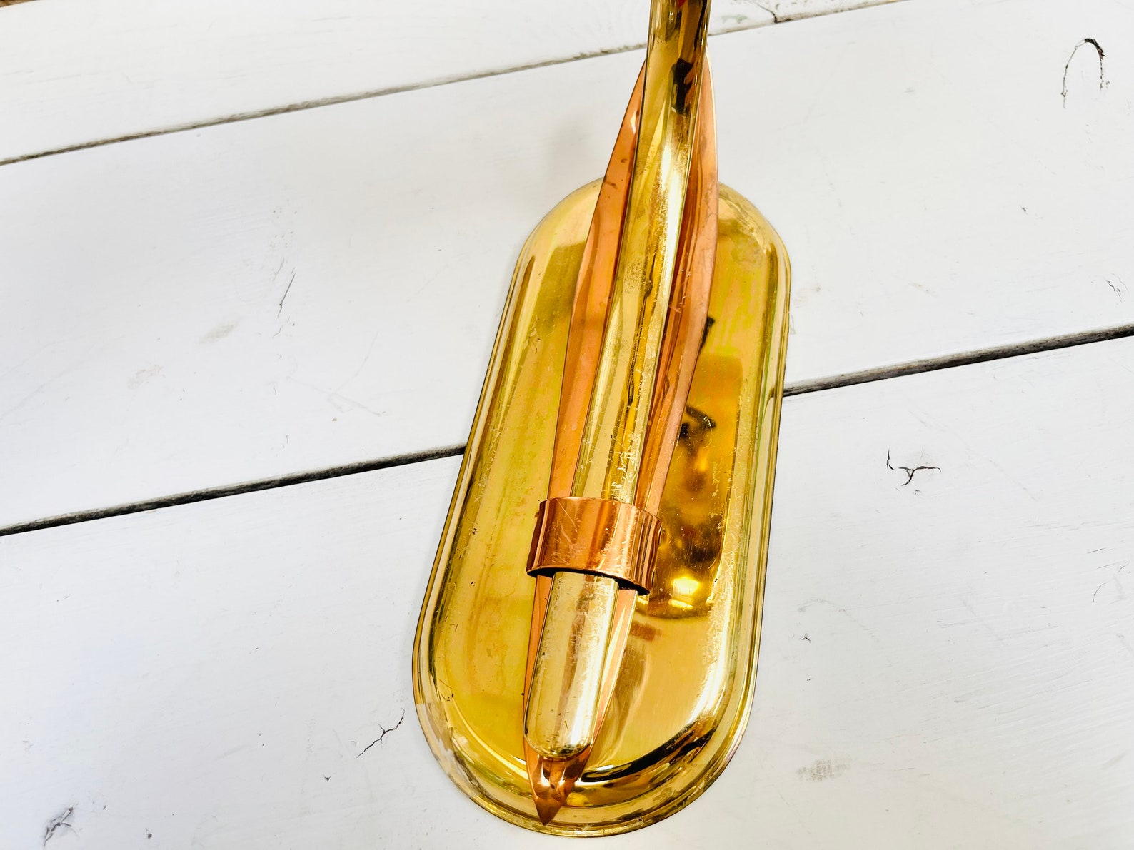 Vintage Brass Copper Metal Door Bell Wall Hanging Doorbell Chime Tassel ...