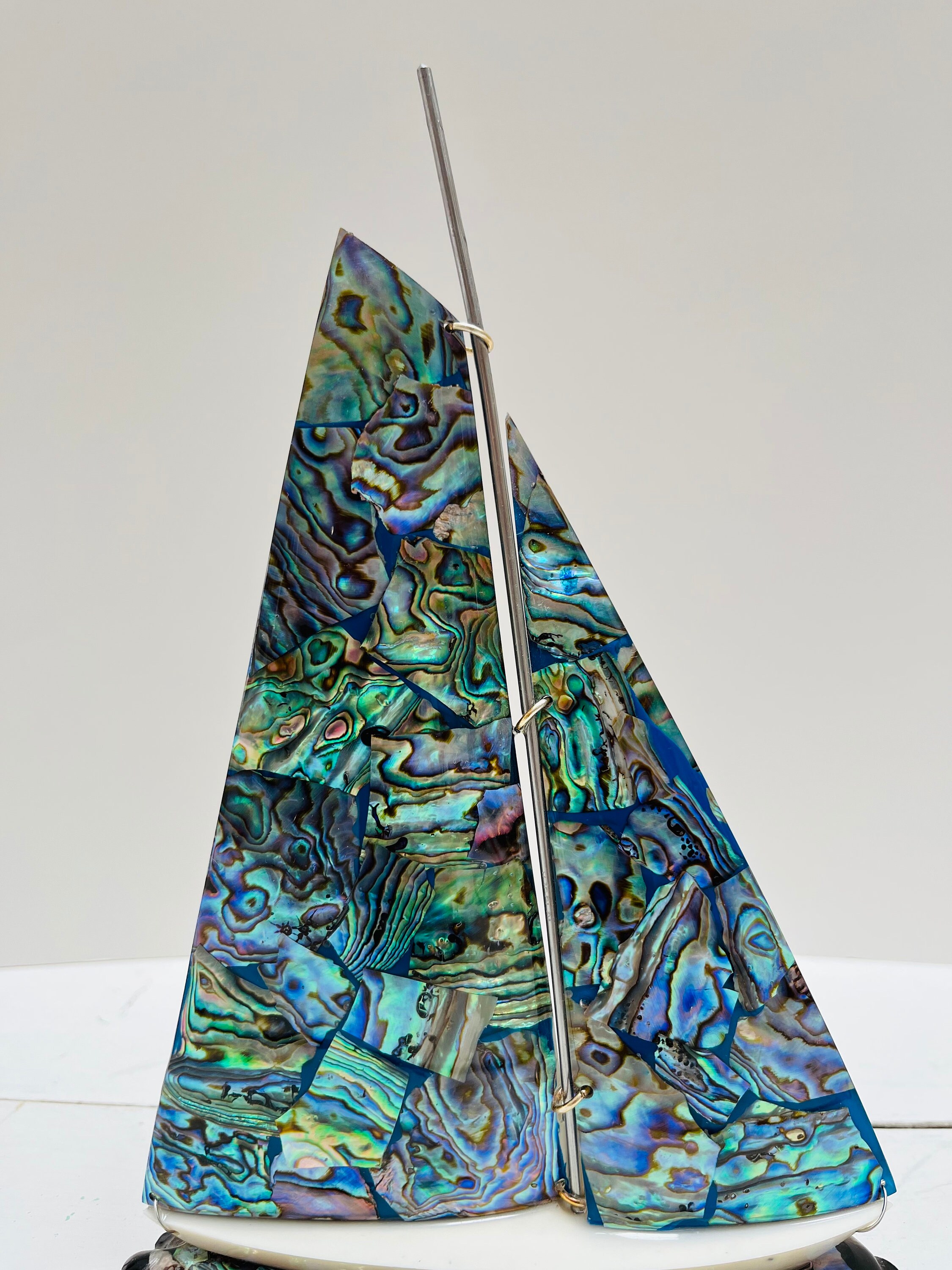Handcrafted Genuine Paua Shell Sailboat by Fiordland Made in New ...