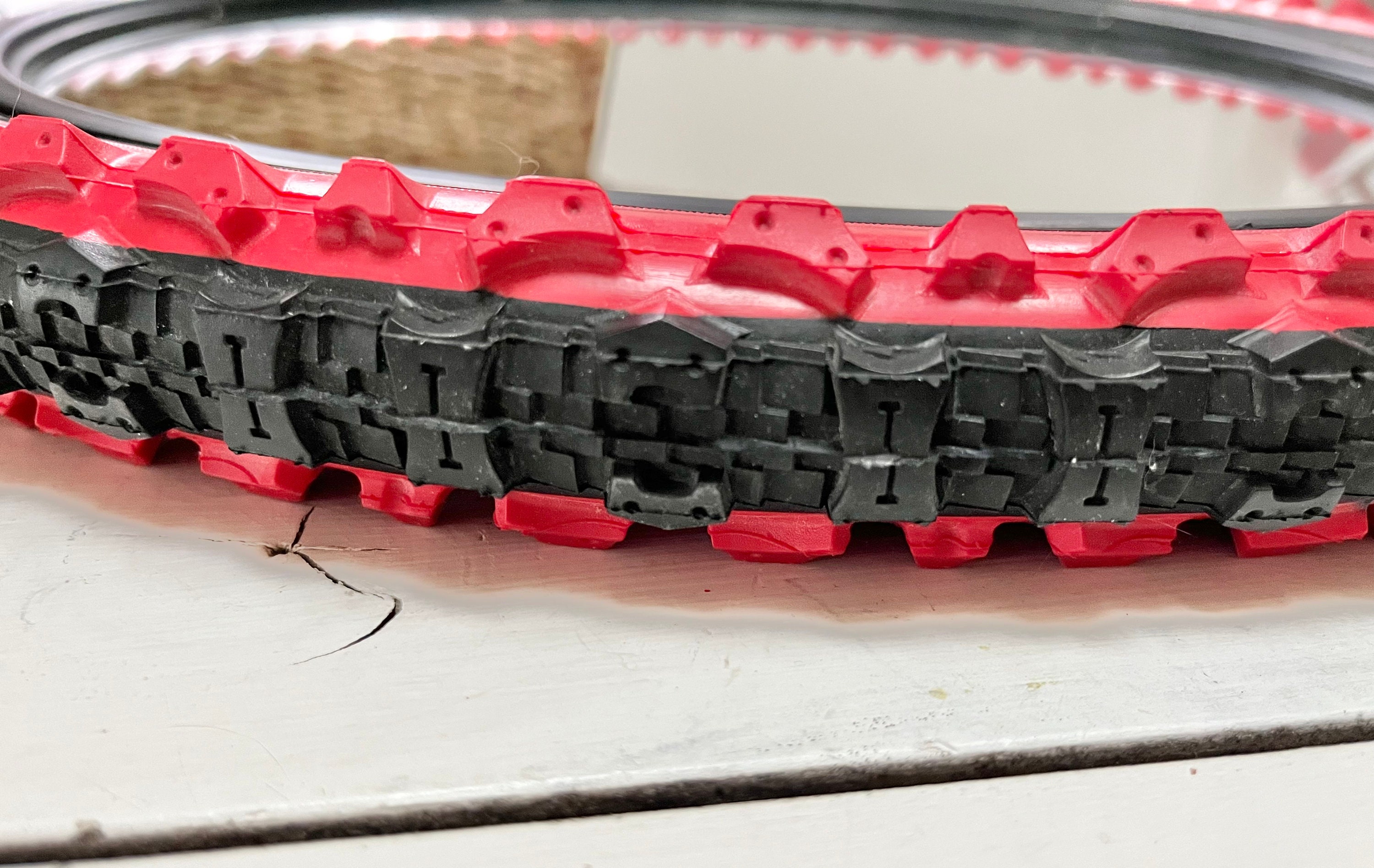 IKEA Volda Bike Bicycle Themed Tire Mirror Round Vintage 1999 Red ...