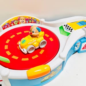 Fisher Price Smart Stages Speedway Race Car Puppy Dog Laugh & Learn Toy ...