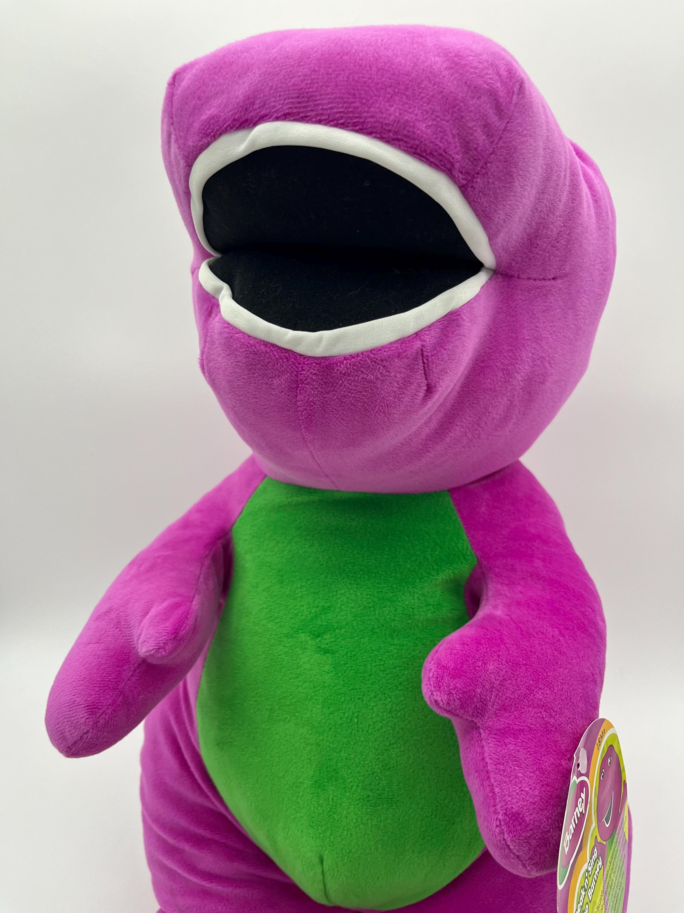 Fisher Price Jumbo 26" Barney Speak N Sing: Purple Dinosaur Plush Toy ...