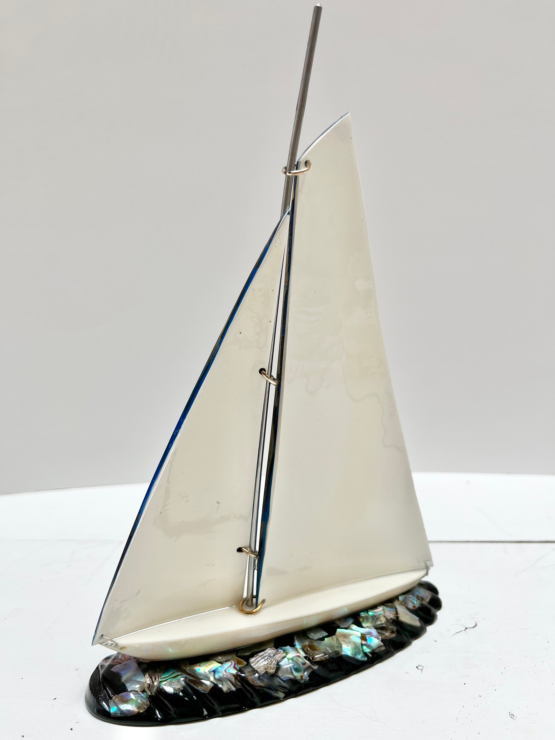 Handcrafted Genuine Paua Shell Sailboat by Fiordland Made in New ...