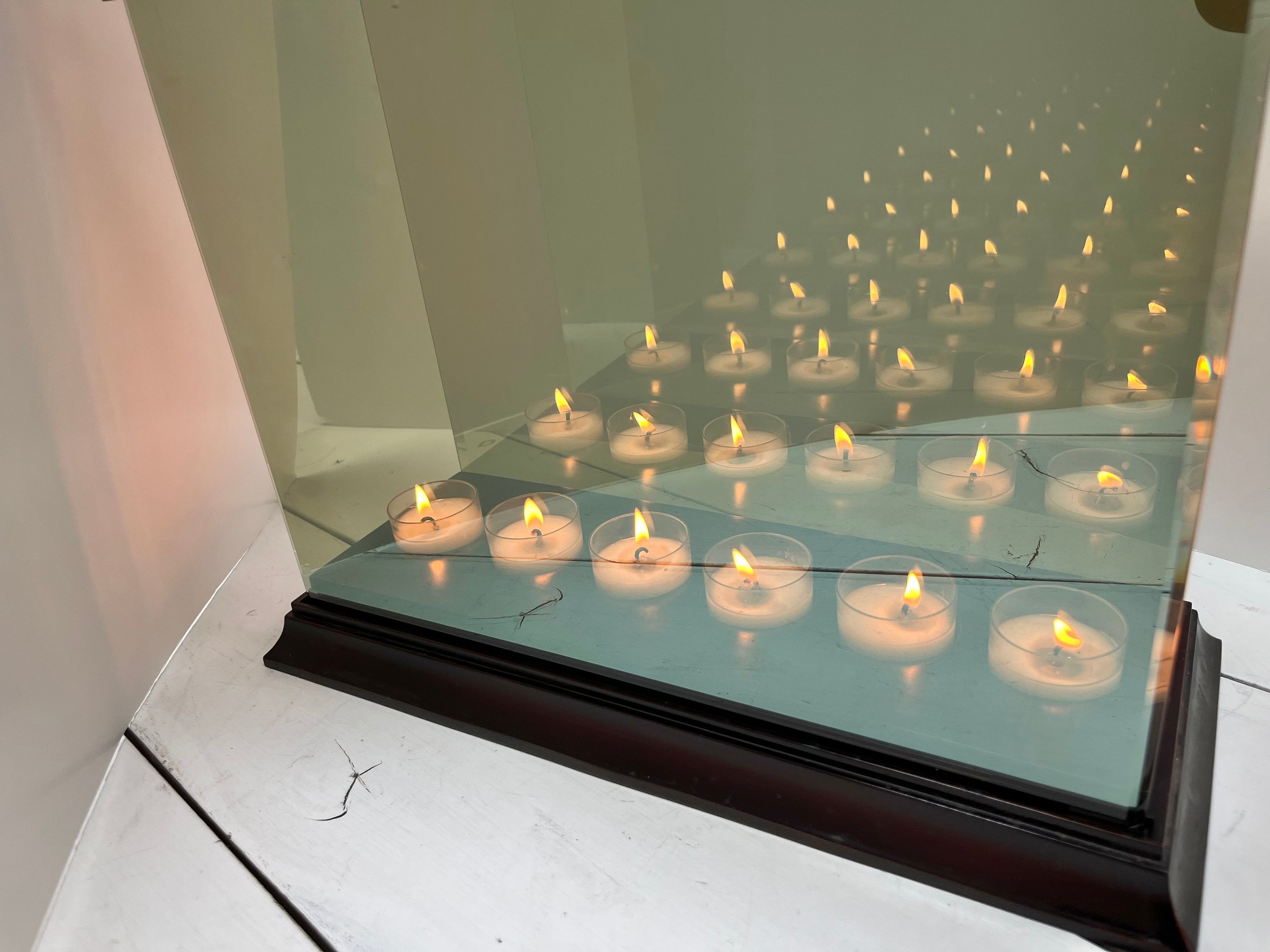 Partylite Infinite Reflections Infinity Mirrored Candle Tealight Holder ...