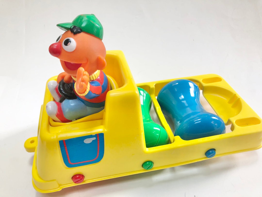 Sesame Street Vintage Ernie Roll-a-ball Yellow TYCO Preschool - Etsy