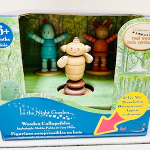 In the Night Garden Wooden Collapsible Figures - Iggle Piggle, Upsy ...