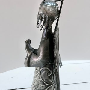 Metal Angel Embossed Figurine Sculpture Christmas Peace Home Tree ...