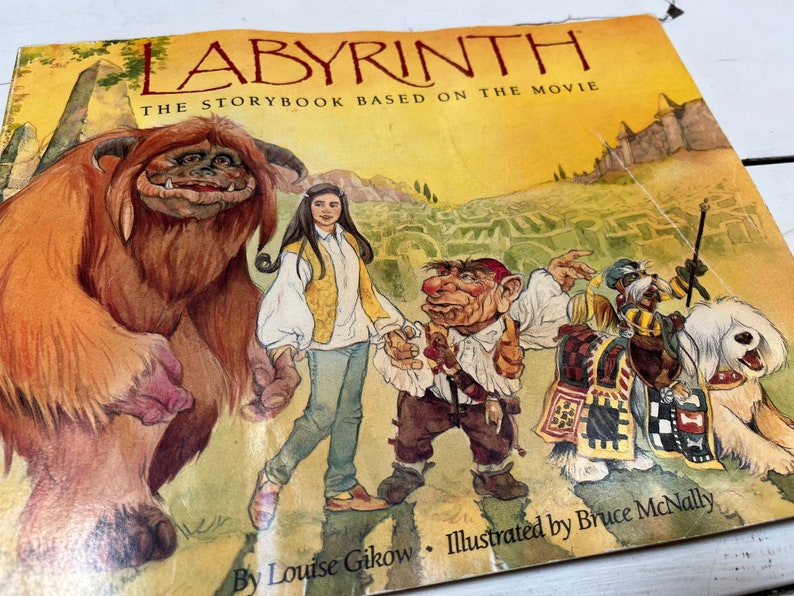 Rare Vintage Labyrinth Story Book Jim Henson Based on Movie Illustrated ...