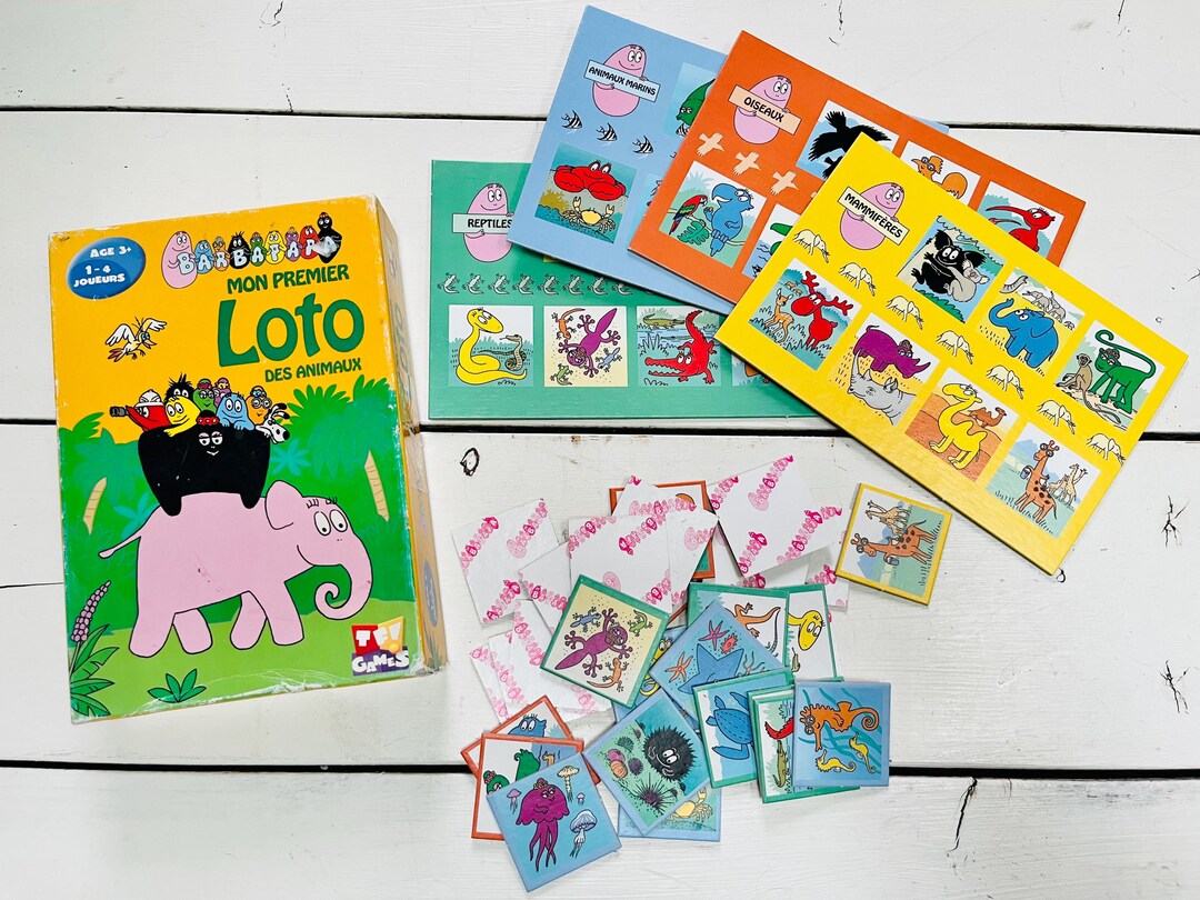Barbapapa Game Mon Premier Loto Des Animaux French Animals Learning ...