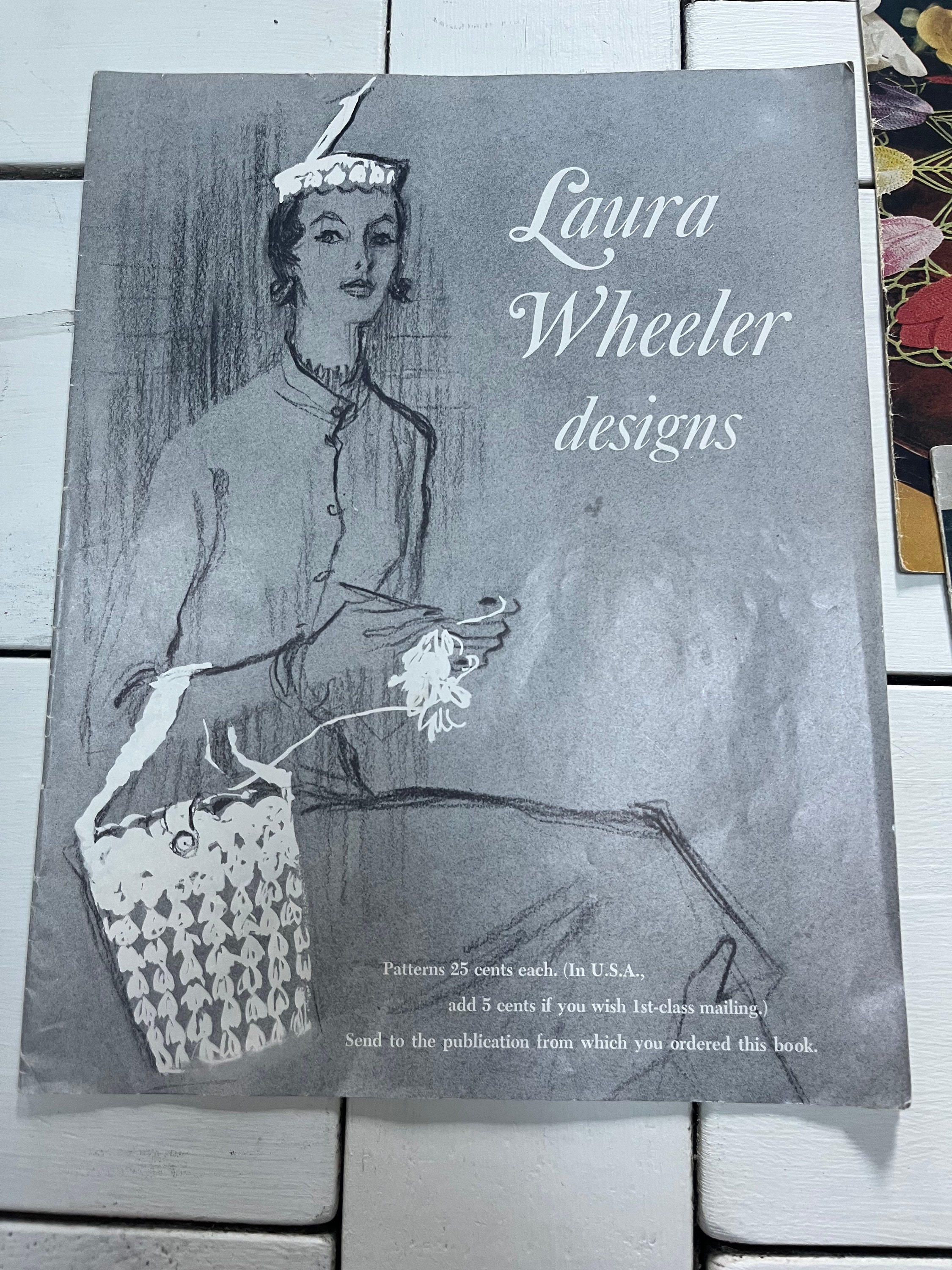 Vintage Design Books Doilies Crochet Laura Wheeler Floral 1950 - Etsy