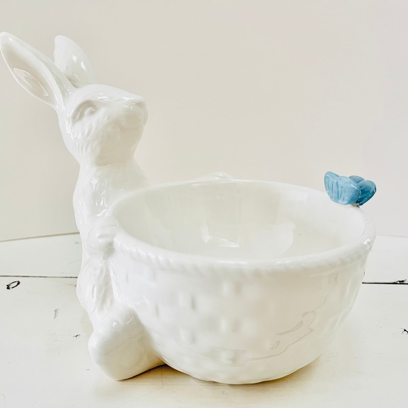 Ceramic Rabbit Bowl - Etsy