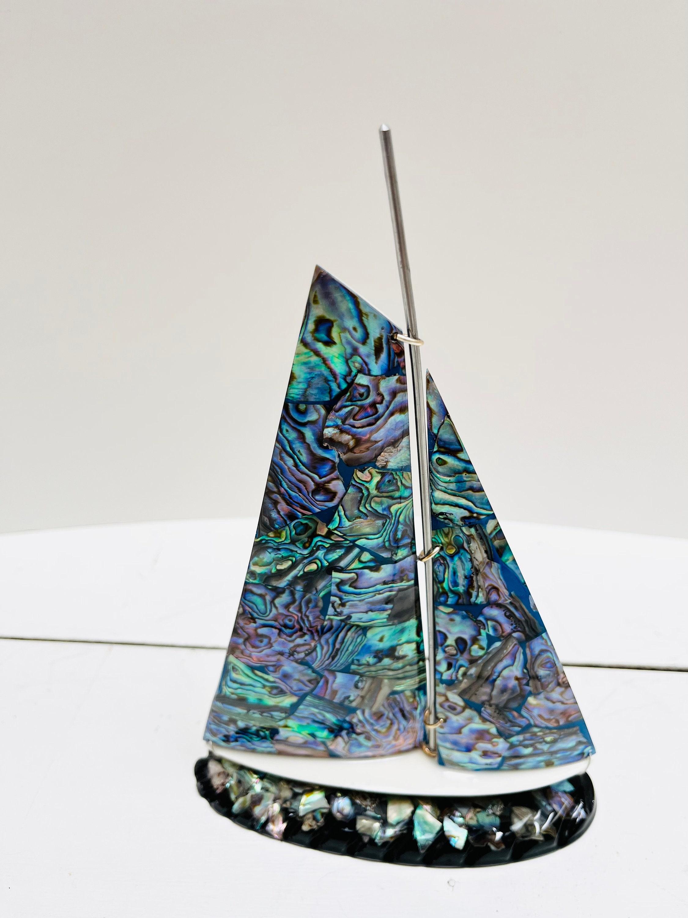 Handcrafted Genuine Paua Shell Sailboat by Fiordland Made in New ...