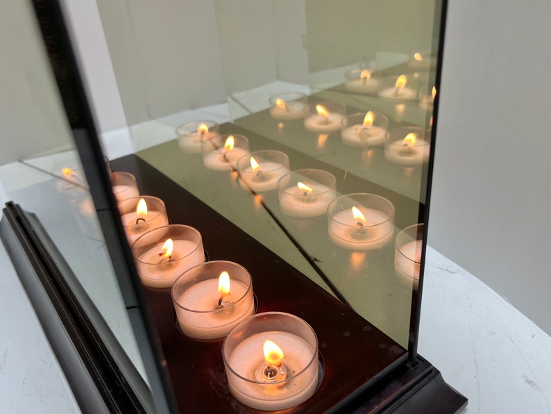 Partylite Infinite Reflections Infinity Mirrored Candle Tealight Holder ...