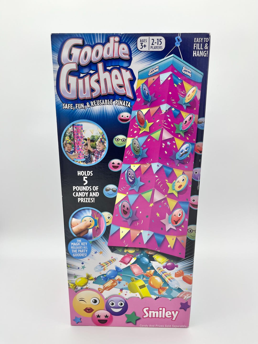 Retired Goodie Gusher Reusuable Piñata Smiley for Party Candy and Small ...