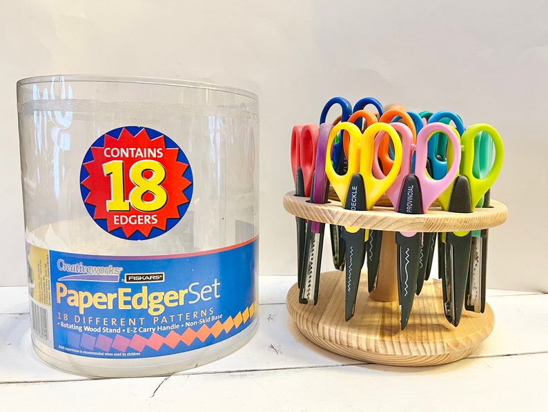 FISKARS Paper Edger Scissors Set of 18 Patterns Cutting Crafts Supplies ...